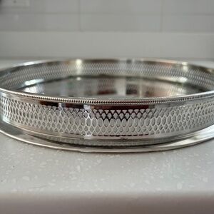 Raimond | Dining | Raimond Italy Round Chased Metal Tray With Borders ...